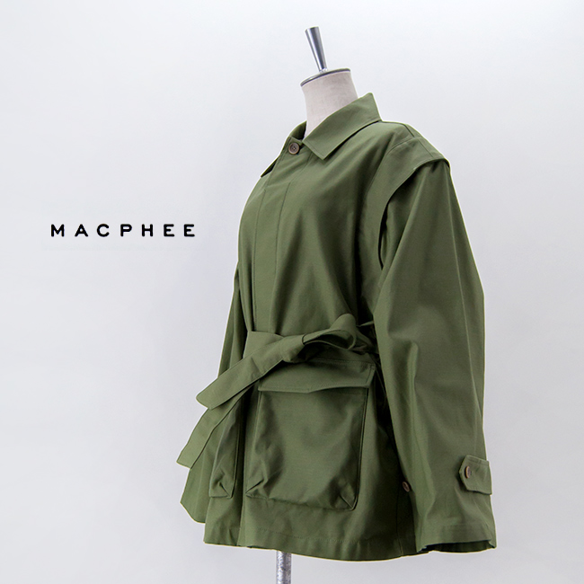 【SALE 40%OFF】TOMORROWLAND MACPHEE マカフィー レディース スラブバックサテン ミリタリージャケット[12-07-52-07201]【2025SS】【返品交換 ...